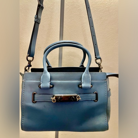 Coach | Bags | Wow Sale Coach Swagger 27 Chambray Blue Satchel Handbag ...